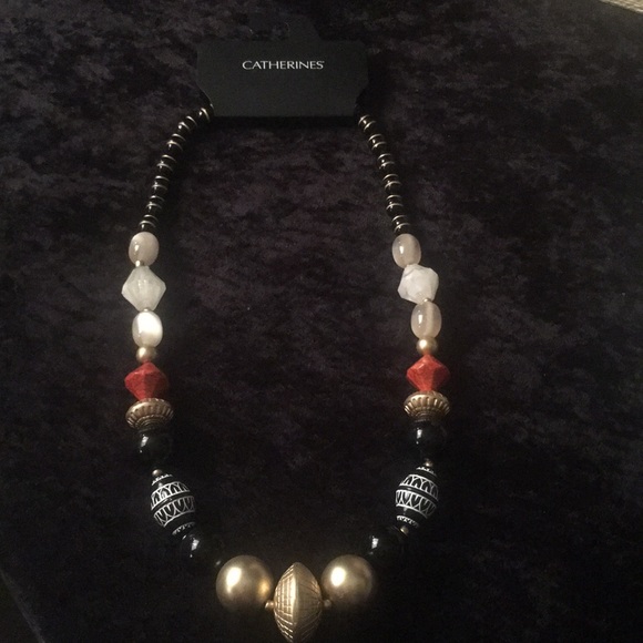 Catherines | Jewelry | Catherines Gold And Colored Stone Necklace ...